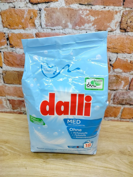 Dalli Стиральный порошок 1215 г 18 стирок Для белых тканей, Для ...