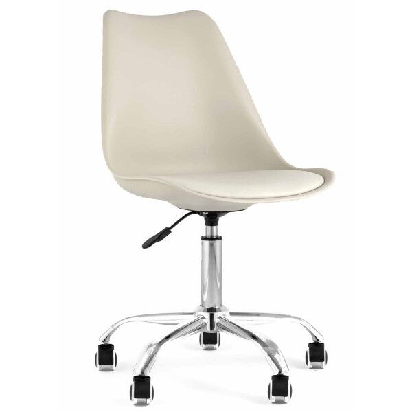 Офисный стул Y818 beige, Экокожа - купить по доступным ценам в интернет ...