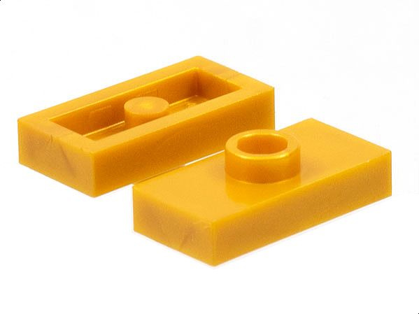 Деталь Lego Plate, Modified 1 x 2 with 1 Stud without Groove (Jumper ...