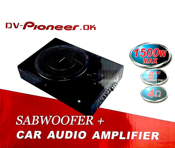 Сабвуфер автомобильный плоский активный DV-Pioneer.Ok 1500W MAX 8 ...