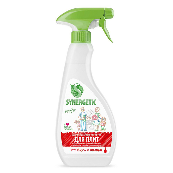 Биоразлагаемое средство для плит Synergetic, 0,5 л купить на OZON по низкой цене (1720535701)