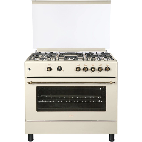 Плита газовая Nordfrost GG 9062 YR, 5 конфорок, автоподжиг, духовка 110 ...