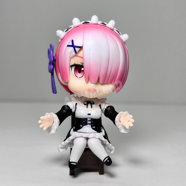 Аниме чиби фигурка Рам (Ram) Жизнь с нуля в другом мире V2 / Anime ...