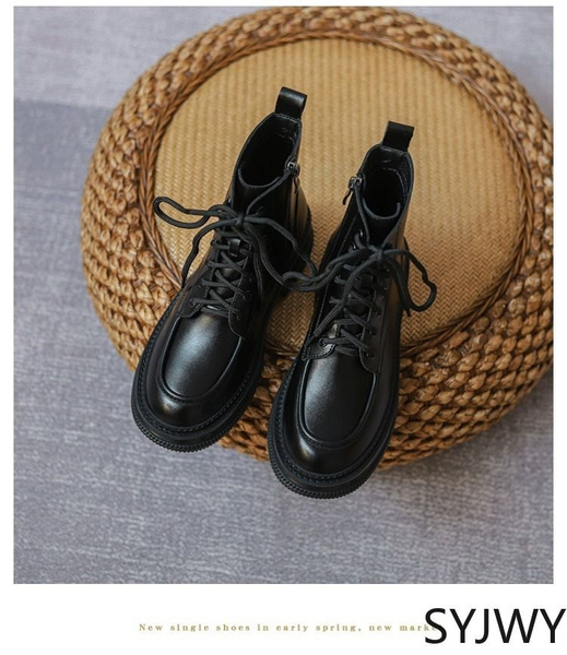 Полусапоги Женский SYJWY, размер 39 черный Зима Толстый каблук Молния купить c доставкой на OZON ...