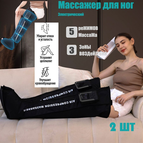 Электрический лимфодренажный массажер для ног, аппарат для ...