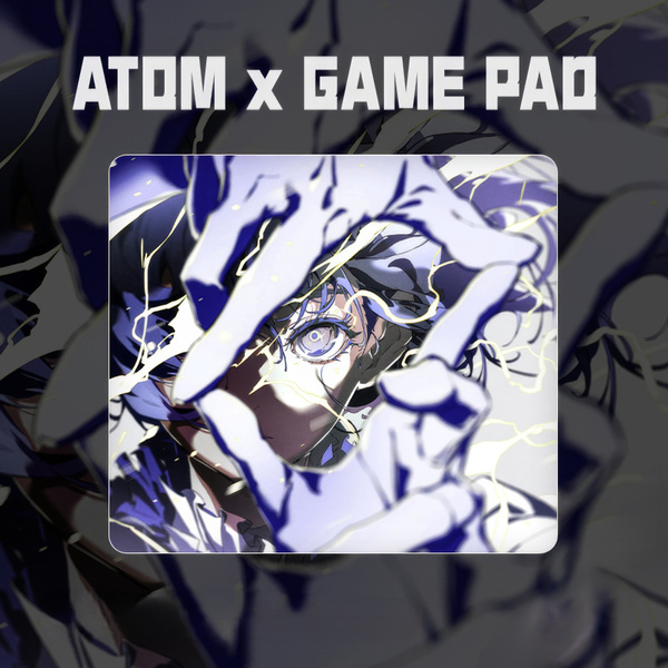 Atom Игровой коврик для мыши Киберспортивный Хардпад ATOM x Game PAO 450x400, Смола с ...