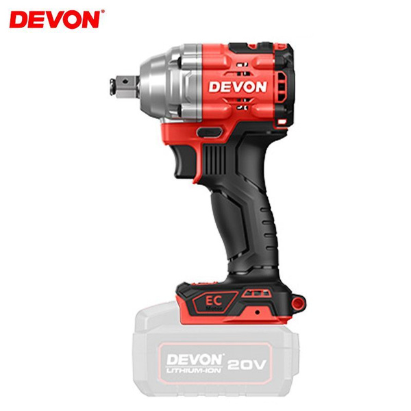Гайковерт аккумуляторный ударный бесщеточный DEVON 5760-Li-20, 330/400 ...