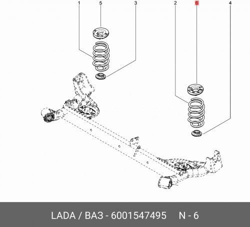 Опора пружины зад подвески (плас) - купить по доступным ценам в ...
