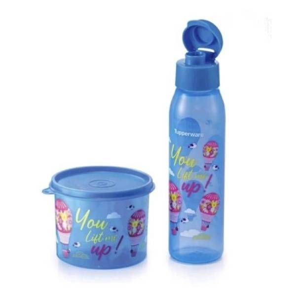Эко-бутылка 500 мл и Емкость 600 мл синие Tupperware купить c доставкой ...
