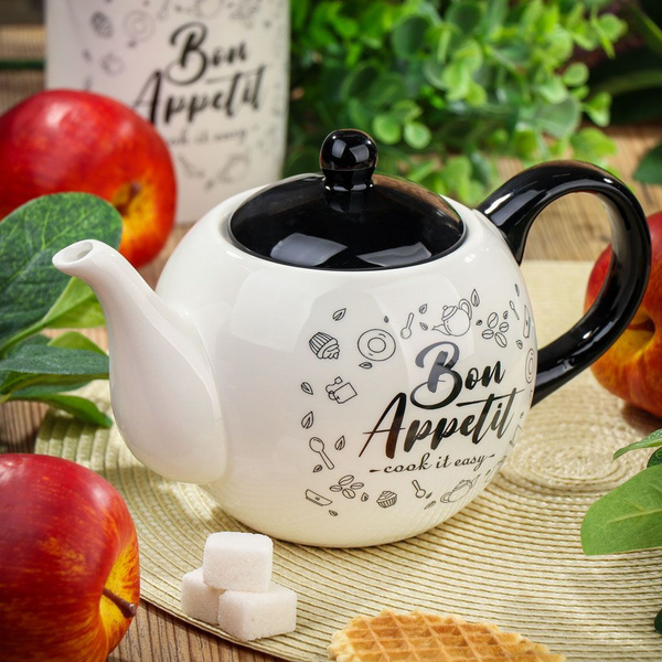 Чайник заварочный 950 мл доломит, Daniks купить на OZON по низкой цене (1416960604)