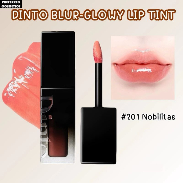 Dinto Blur-Glowy Lip Tint Глазурь для губ ,Вода и световое зеркало, увлажняющие и разглаживающие ...