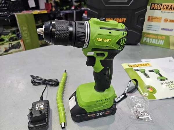Procraft Дрель-шуруповерт, 20 В, 50 Нм, 1 АКБ купить на OZON по низкой цене (1750446740)