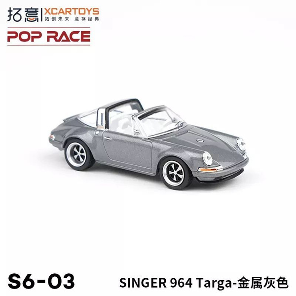 Коллекционная машинка XCarToys x Pop Race 1:64 Porsche SINGER 964 Targa ...