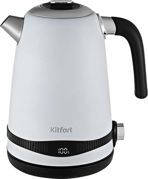 Чайник электрический Kitfort KT-6121-2, объем 1.7 л, мощность 2200 Вт, поддержание температуры ...