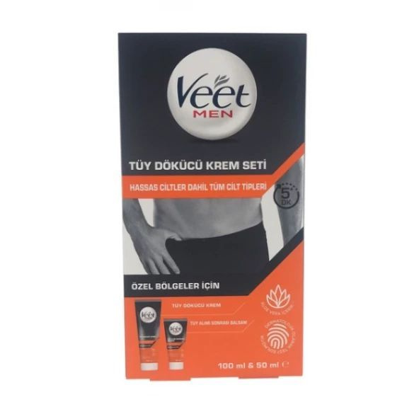 Veet 100 мл и 50 мл Набор кремов для депиляции для особых зон для ...