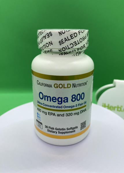 California Gold Nutrition, омега 800, ультраконцентрированный рыбий жир ...