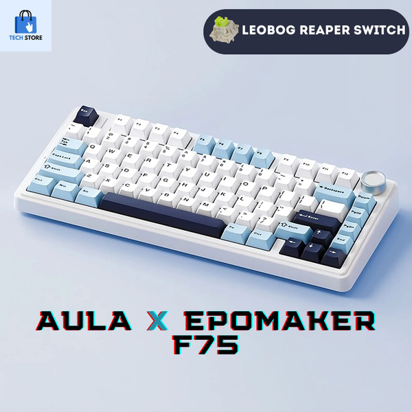 Характеристики AULA клавиатура Игровая клавиатура беспроводная AULA F75, (Leobog Reaper ...