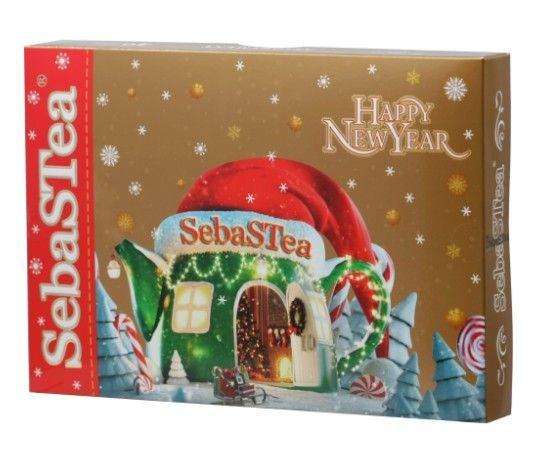 Чай коллекция SebaSTea Christmas Hut Assortment №2, ассорти, 40 ...