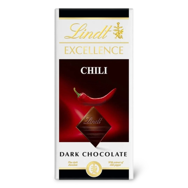 Темный шоколад с перцем CHILI, 100 гр. Lindt Excellence купить на OZON ...