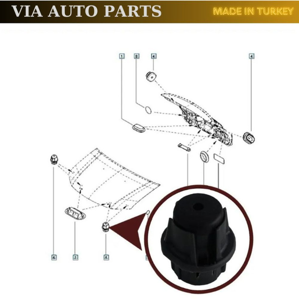 Volkswagen Рычаг стеклоочистителя, арт. 7E0955707B, 3 шт. купить на ...