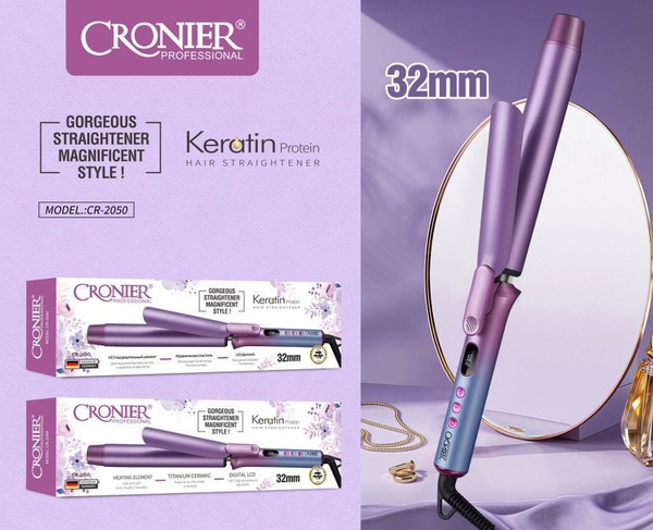 Плойка для завивки волос Cronier CR-2050 с керамическим покрытием, 32 мм купить на OZON по ...