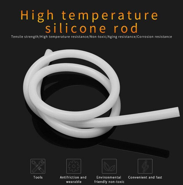 Силиконовый жгут 12мм High temperature silicone rod for water cooling ...