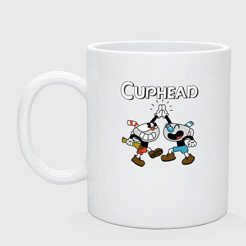 Кружка HIKOMORI "Cuphead веселые чашечки Керамическая кружка", 335 мл ...