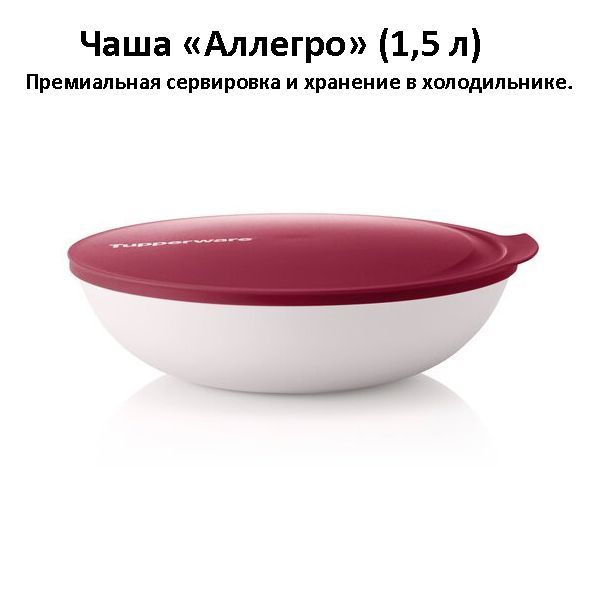 Миска Tupperware, 1500 мл, Полипропилен купить c доставкой на OZON по низкой цене (1409217304)