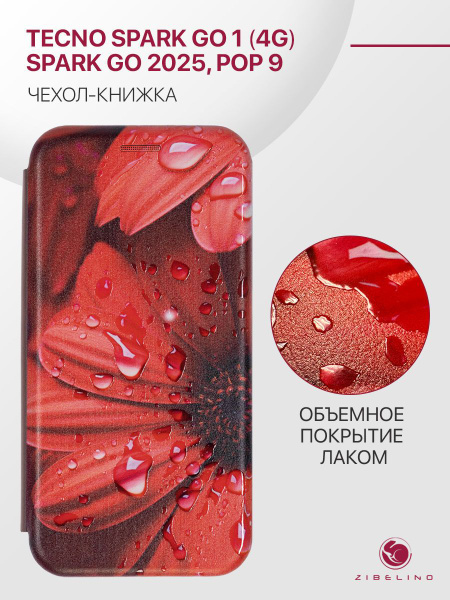 Чехол для Tecno Spark Go 1 4g Spark Go 2025 Tecno Pop 9 с рисунком противоударный с магнитом