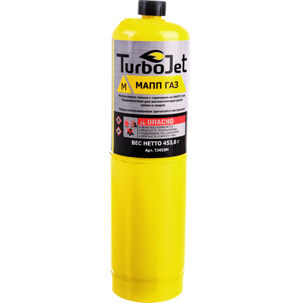 Газовый баллон TurboJet TJ453M для горелок, резьба CGA600, 453 г., 1000 ...