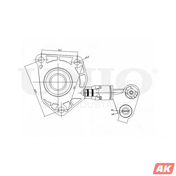 Муфта сцепления гидравлическая, для Форд Фокус III 10-, Мондео IV ...