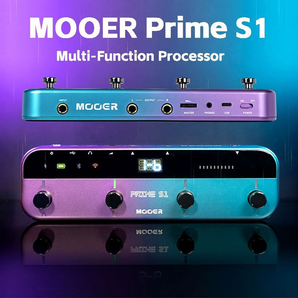 MOOER Prime S1, многофункциональный процессор, стереофоническая педаль для электрогитары с ...