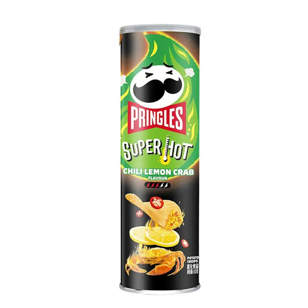 Чипсы Pringles со вкусом лимона и краба острые 110 г, Китай купить на OZON по низкой цене ...