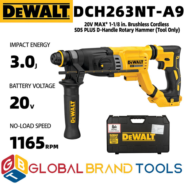Перфоратор электрический DeWalt DCH263NT-A9 Молоток 20V MAX SDS PLUS D ...
