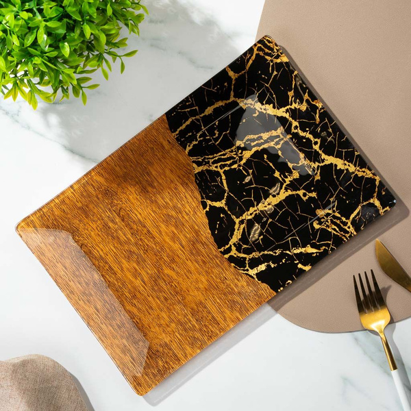 Блюдо DANIKS, Стекло 1 Нельзя мыть в посудомоечной машине купить c доставкой на OZON по низкой ...