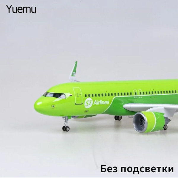 Yuemu 47 см 1/144 модель самолета с шасси, A320 S7 Airlines, Россия ...