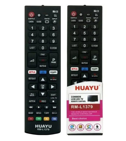 Пульт универсальный для телевизоров LG Huayu RM-L1379 купить на OZON по низкой цене (1836751984)