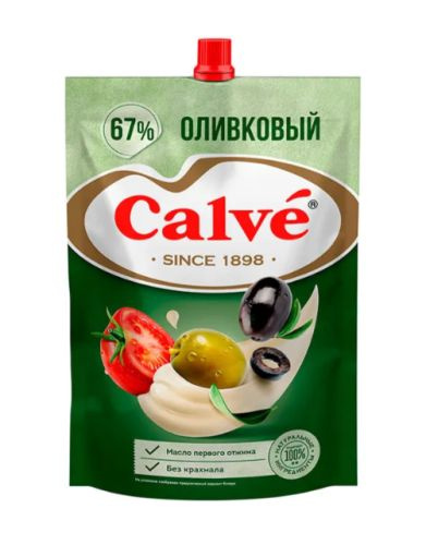 Calve Майонез Оливковый 67%, 400 г купить на OZON по низкой цене (1860066459)