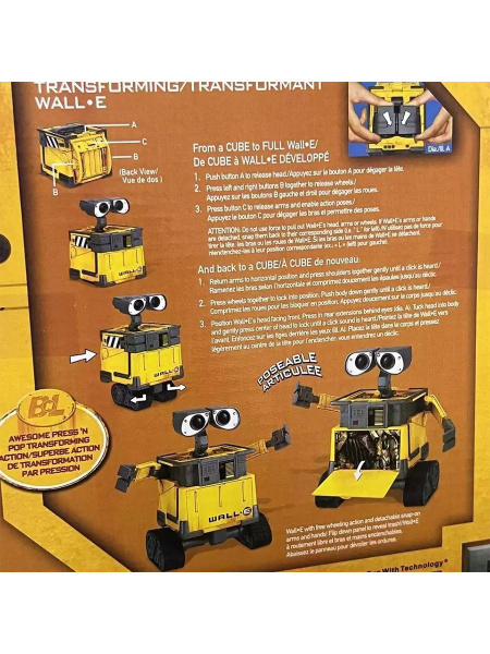 Thinkway Toys Disney Pixar Wall-E Transforming / Куклы-роботы для ...
