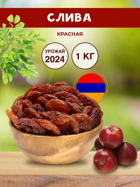 Сушеная красная слива из Армении 1 кг купить на Ozon по низкой цене 1633220663