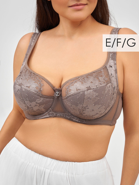 Бюстгальтер Женский Finikin мягкая чашка на каркасе, полудублированная чашка, размер 100F темно ...