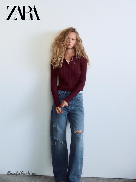 Кардиган Женский Zara красный, размер 44 купить c доставкой на OZON по низкой цене (1873700710)