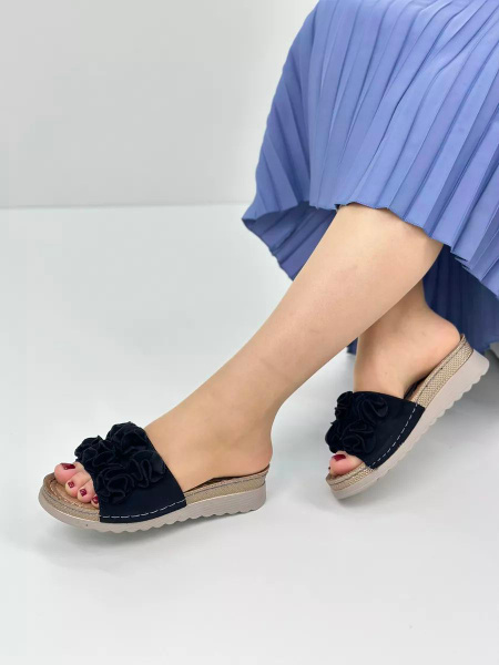 Шлепанцы Женский Miss Shoes, размер 39 Экокожа Легкая модель, Толстая ...