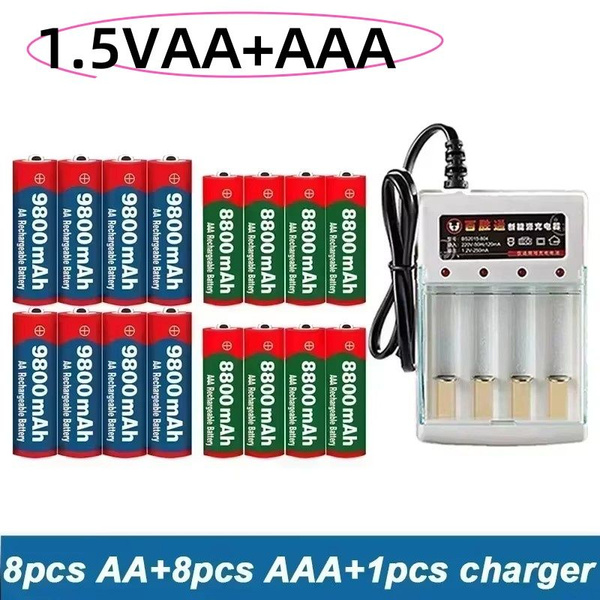2025 Новые аккумуляторы AA AAA AAA продаются в оригинальном виде, 1.5AA9800MAH4PCS ...