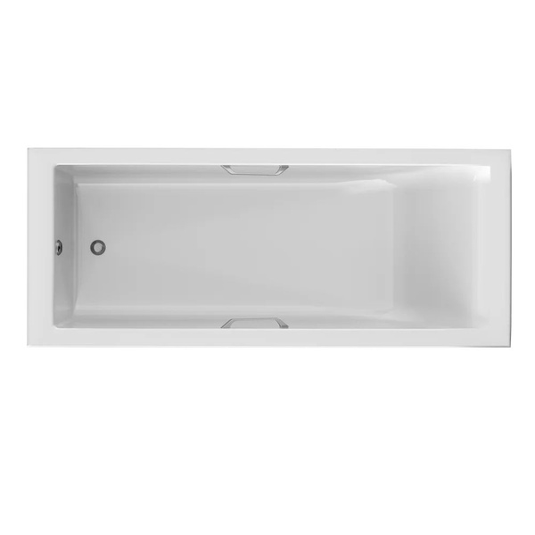 Ванна из искусственного камня STWORKI Ольборг 170x70 см, пристенная, на ножках, с ручками купить ...