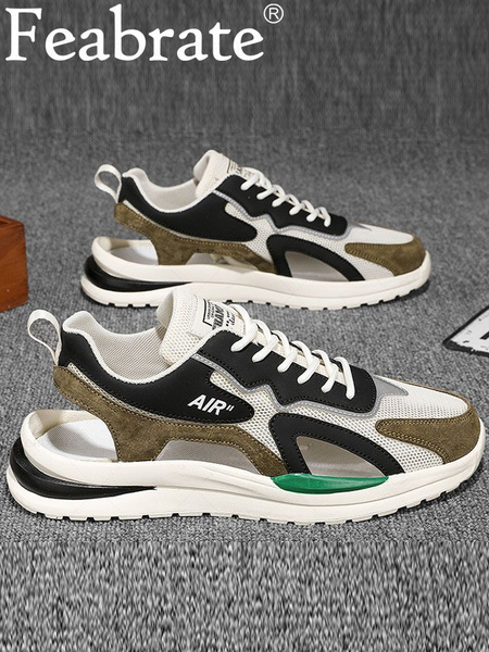 Сандалии Мужской Feabrate, размер 43 Натуральная кожа Мягкая стелька, Легкая модель Лето Липучки ...