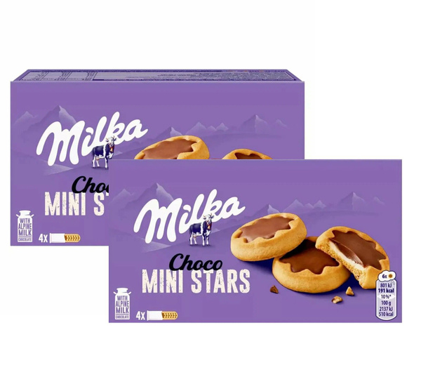 Печенье Milka Choco Mini Stars, 150 г х 2 шт купить на OZON по низкой ...