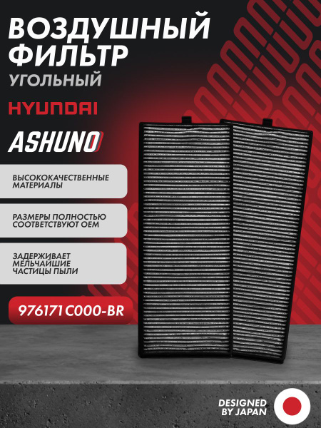 Фильтр салонный угольный HYUNDAI Accent , Getz ; 976171C000-BR купить ...