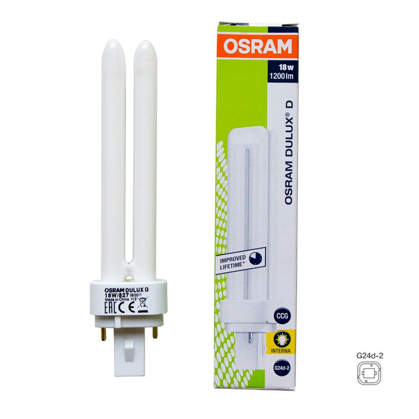 Лампа люминесцентная Osram Dulux D 18W/830 G24d-2 купить на OZON по ...