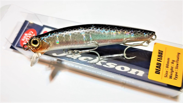 Воблер Минноу (Minnow) JACKSON Dead Float 80SF (80mm/8g Slow Floating ...